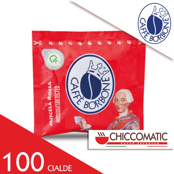 Cialda Rossa in Carta ESE Borbone - 150 Cialde ~ Chiccomatic